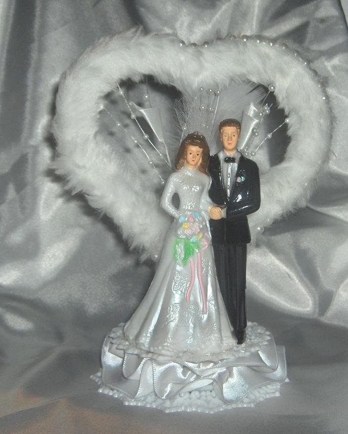 Faux Fur Wedding Cake Topper - HP3725