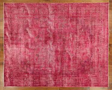 Pink Overdyed Persian Oriental Rug 9' 8" X 12' Wool Hand Knotted Area ...
