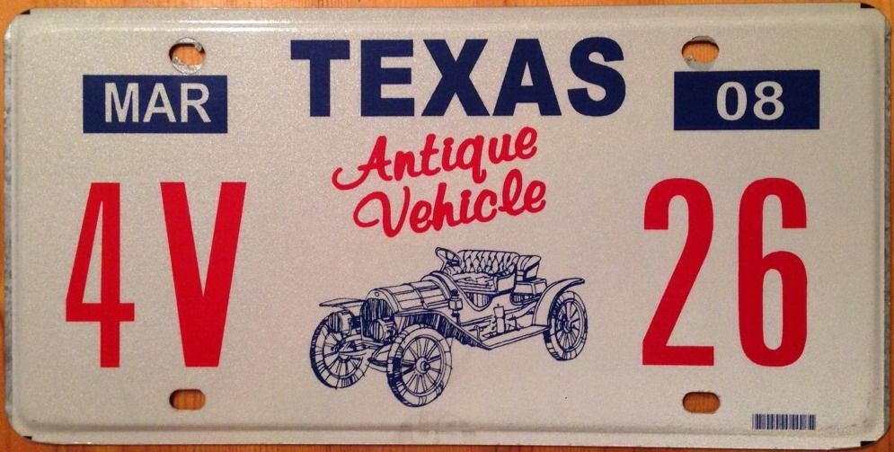 Texas Henry FORD Model A Classic Auto 1904 license plate antique Car ...