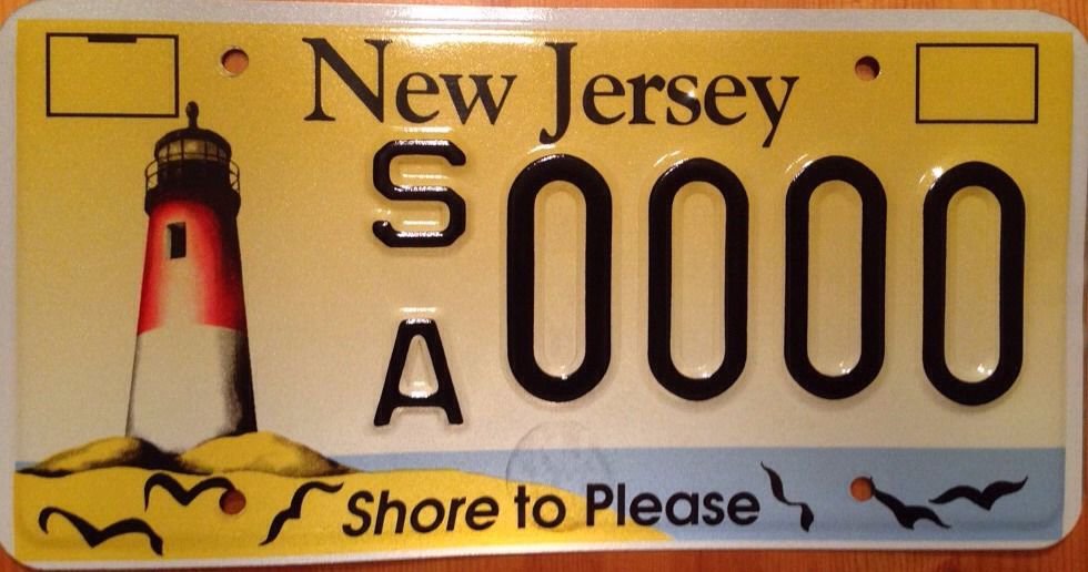 New Jersey Lighthouse license plate sample Barnegat Light House Cape ...