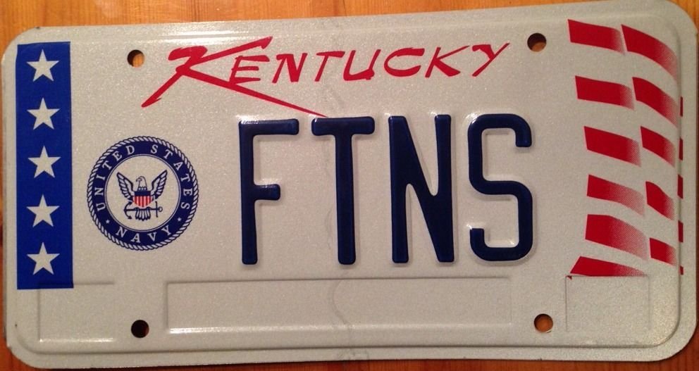 US Navy vanity FiTNeSS license Plate Fit Healthy Sport Athlete Military ...