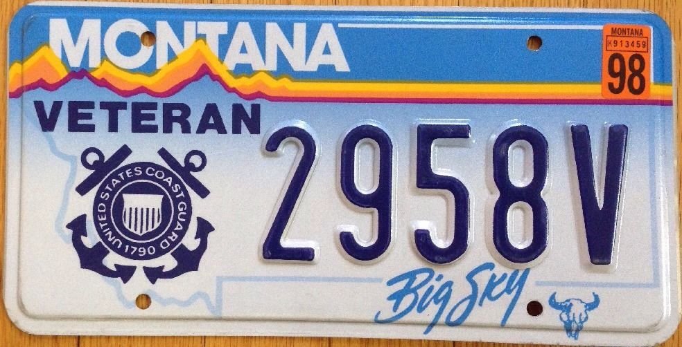 USCG Coast Guard license plate military Semper Paratus Maritime Sailor ...