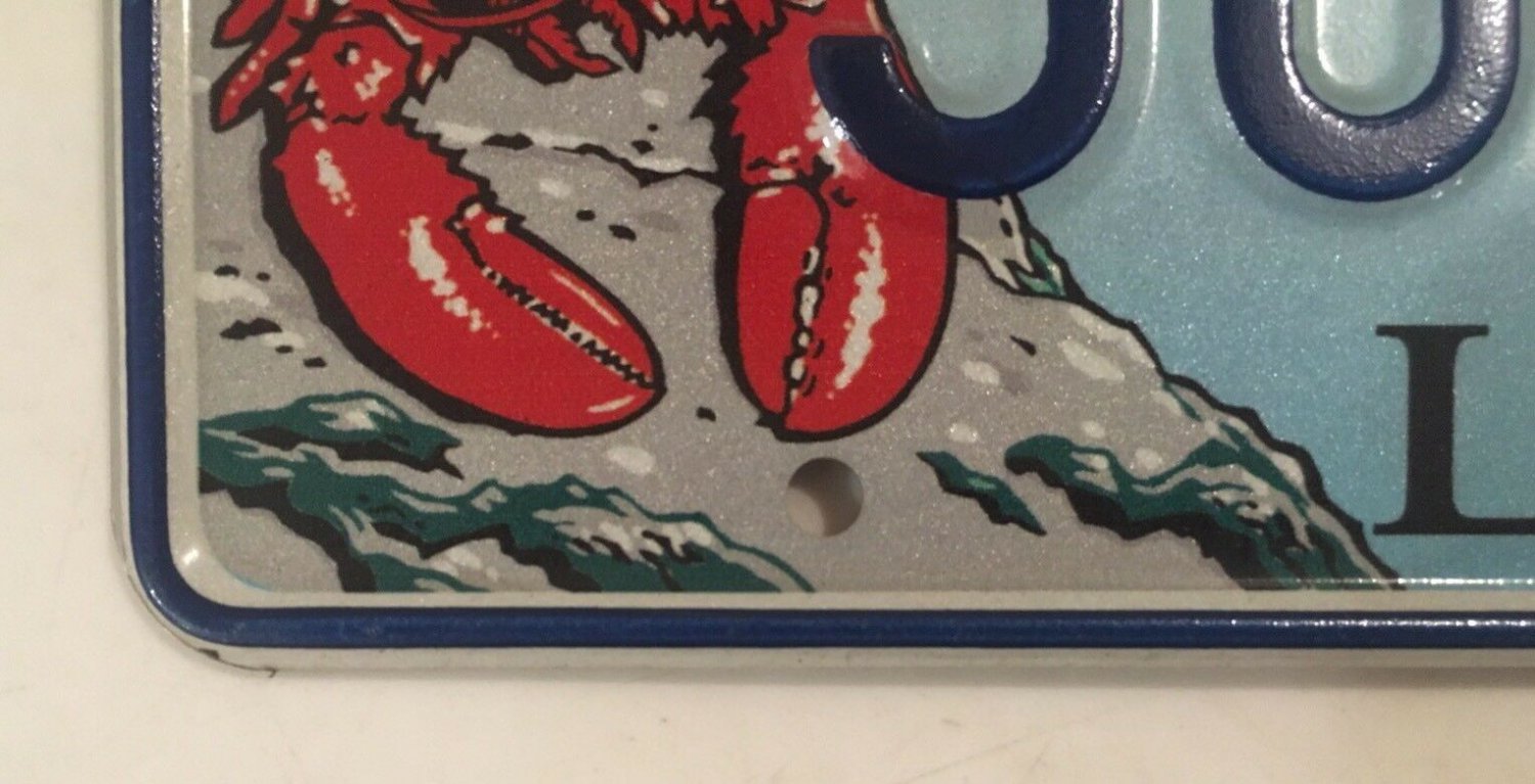 ACADIA NATIONAL PARK WILDLIFE LOBSTER license plate 998 AEH Pound ...