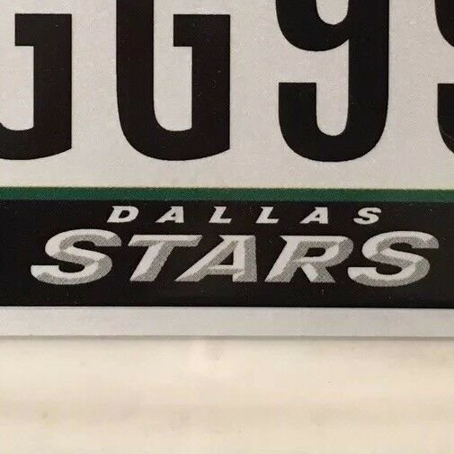 TX NHL DALLAS STARS license plate National Hockey League GG 99 VP North ...
