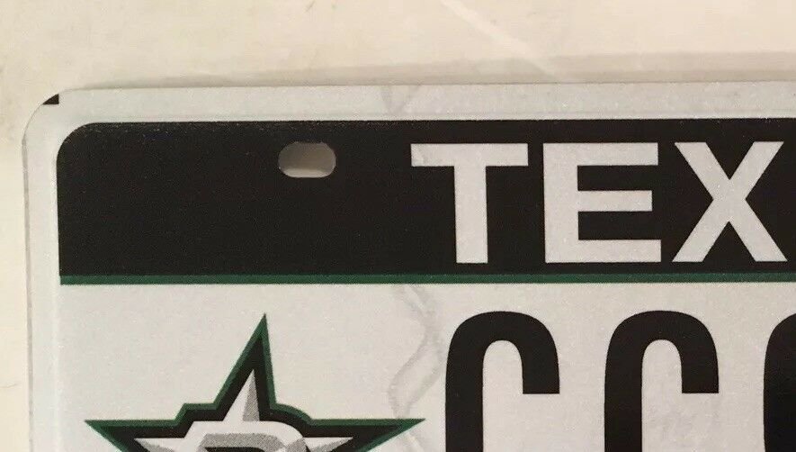 TX NHL DALLAS STARS license plate National Hockey League GG 99 VP North ...