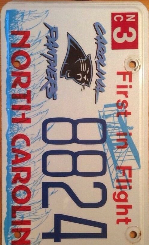 North Carolina Panthers NFL license plate Super Bowl Football Cam ...