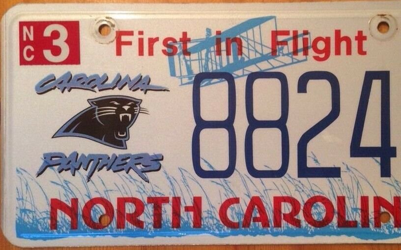 North Carolina Panthers NFL license plate Super Bowl Football Cam ...