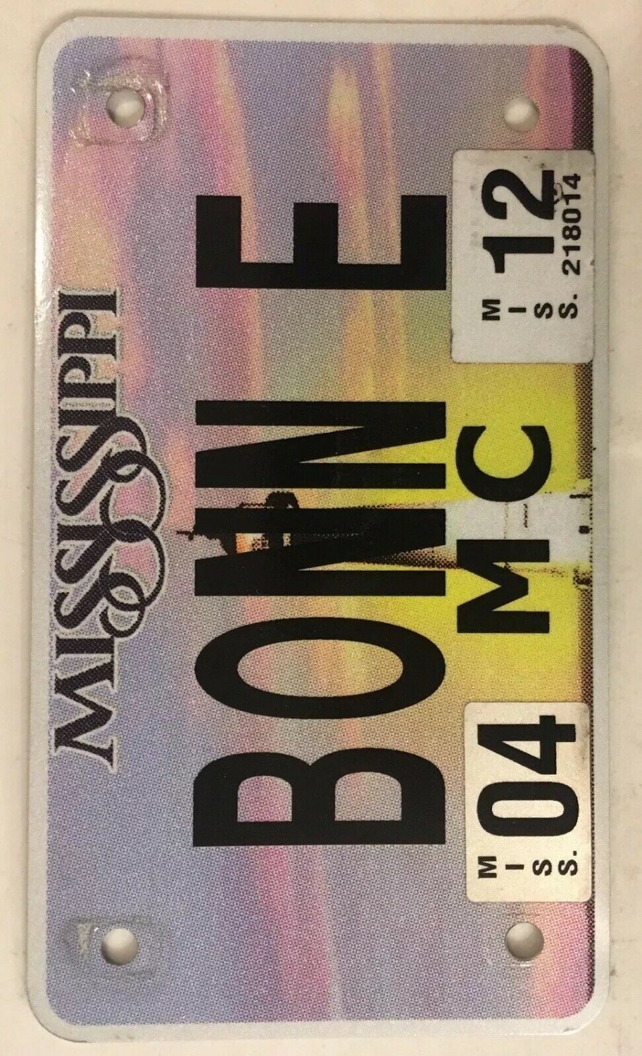 Vanity BONNIE BONNE license plate Barbara Bonita Parket Clyde Bonn ...