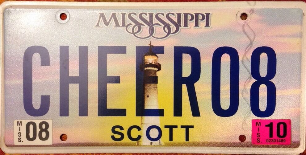 Vanity CHEER CHEERLEADING 2008 license plate Cheerleader USASF Dance ...