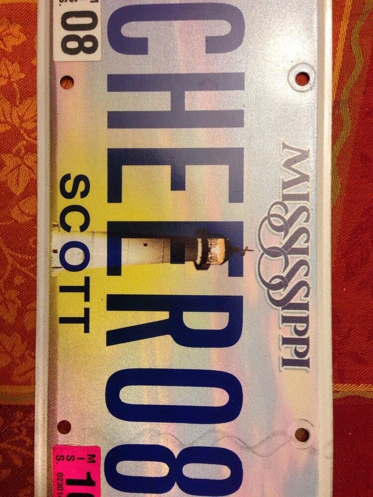 Vanity CHEER CHEERLEADING 2008 license plate Cheerleader USASF Dance ...