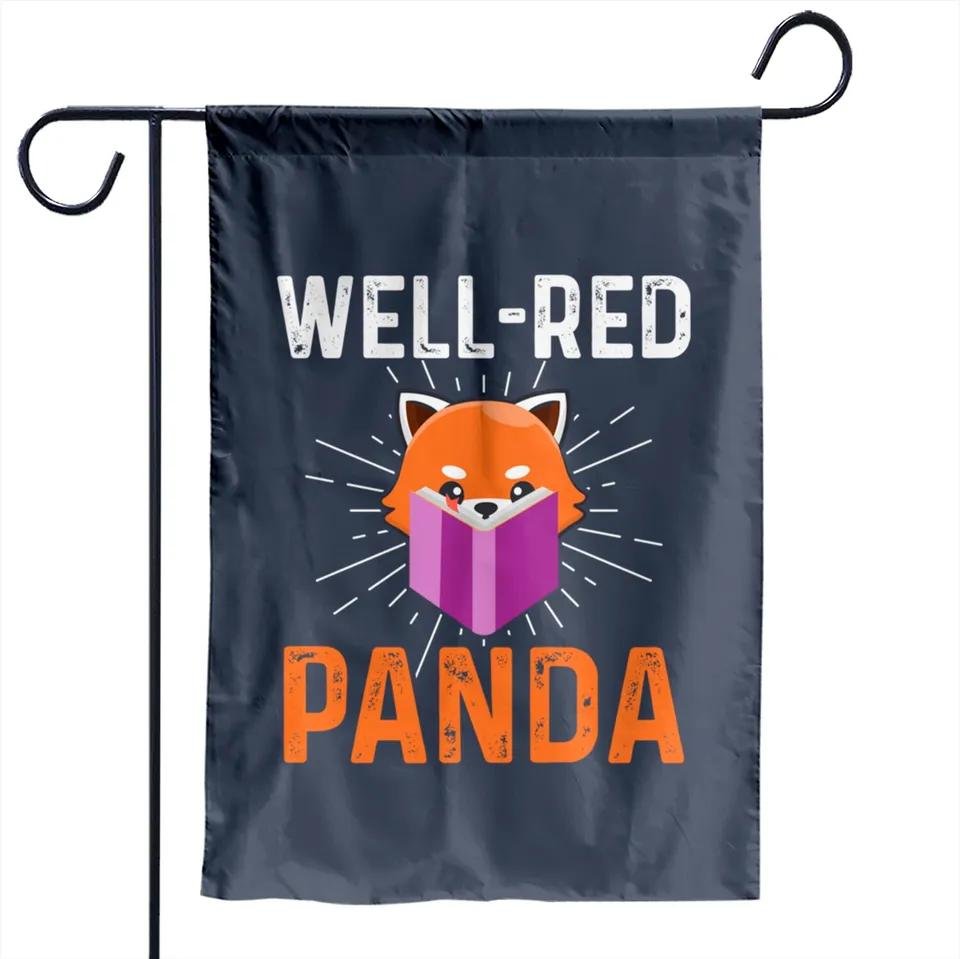 Well Red Panda Garden Flag