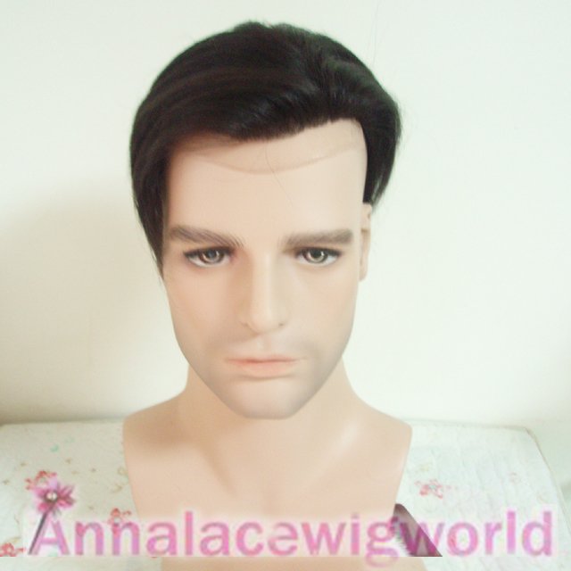 100human Hair Lace Front Wig For Men