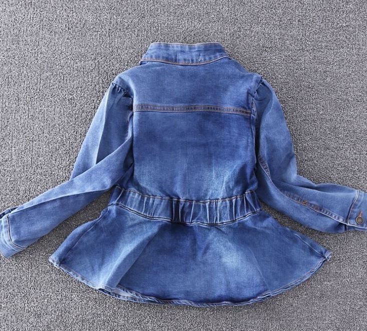 RSSLyn Turtleneck Denim Jackets for Little Girls Western Outfit Denim ...
