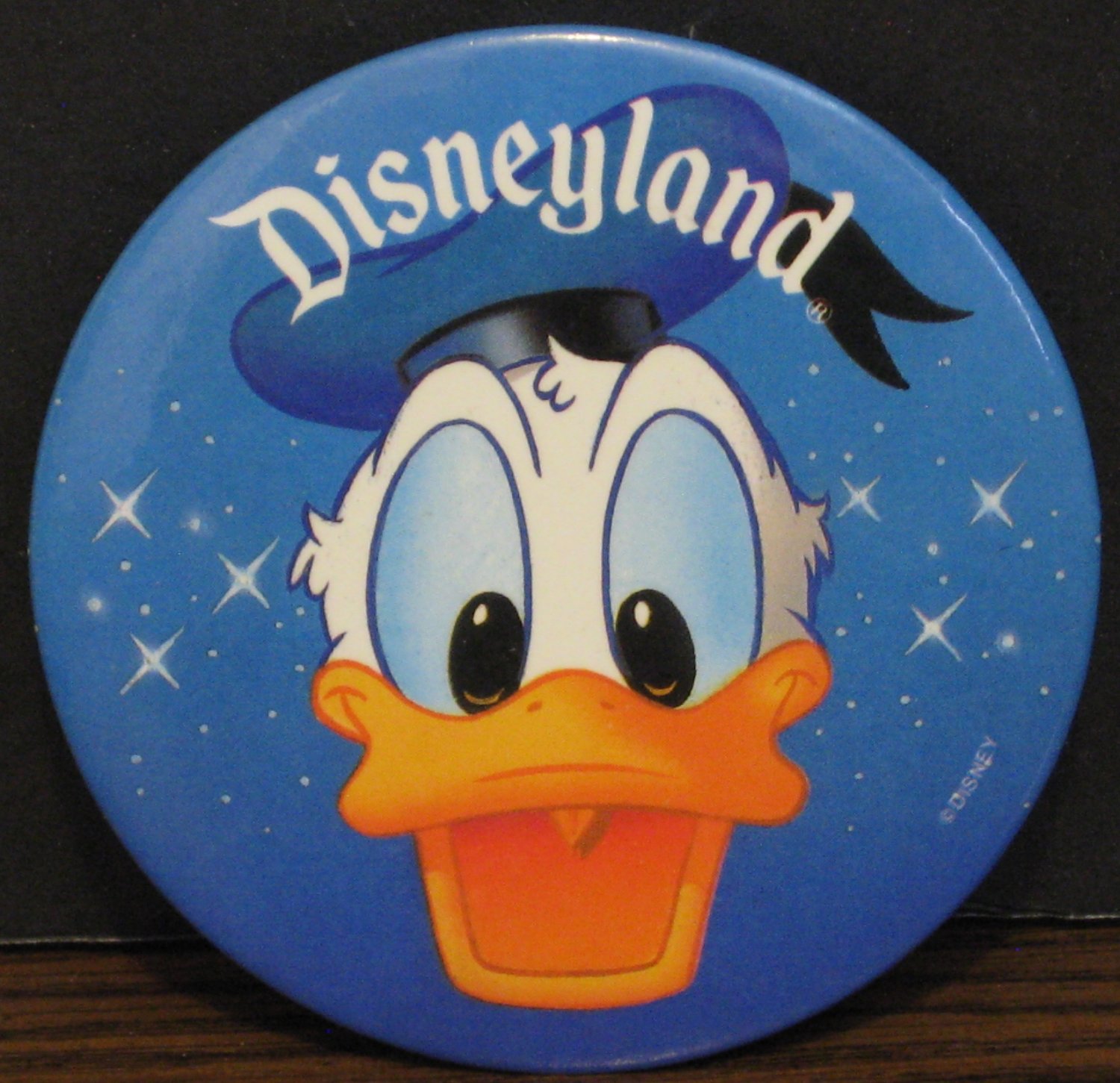 Disney Donald Duck Cartoon Intro Happy Face - Disneyland - Pinback - 3"