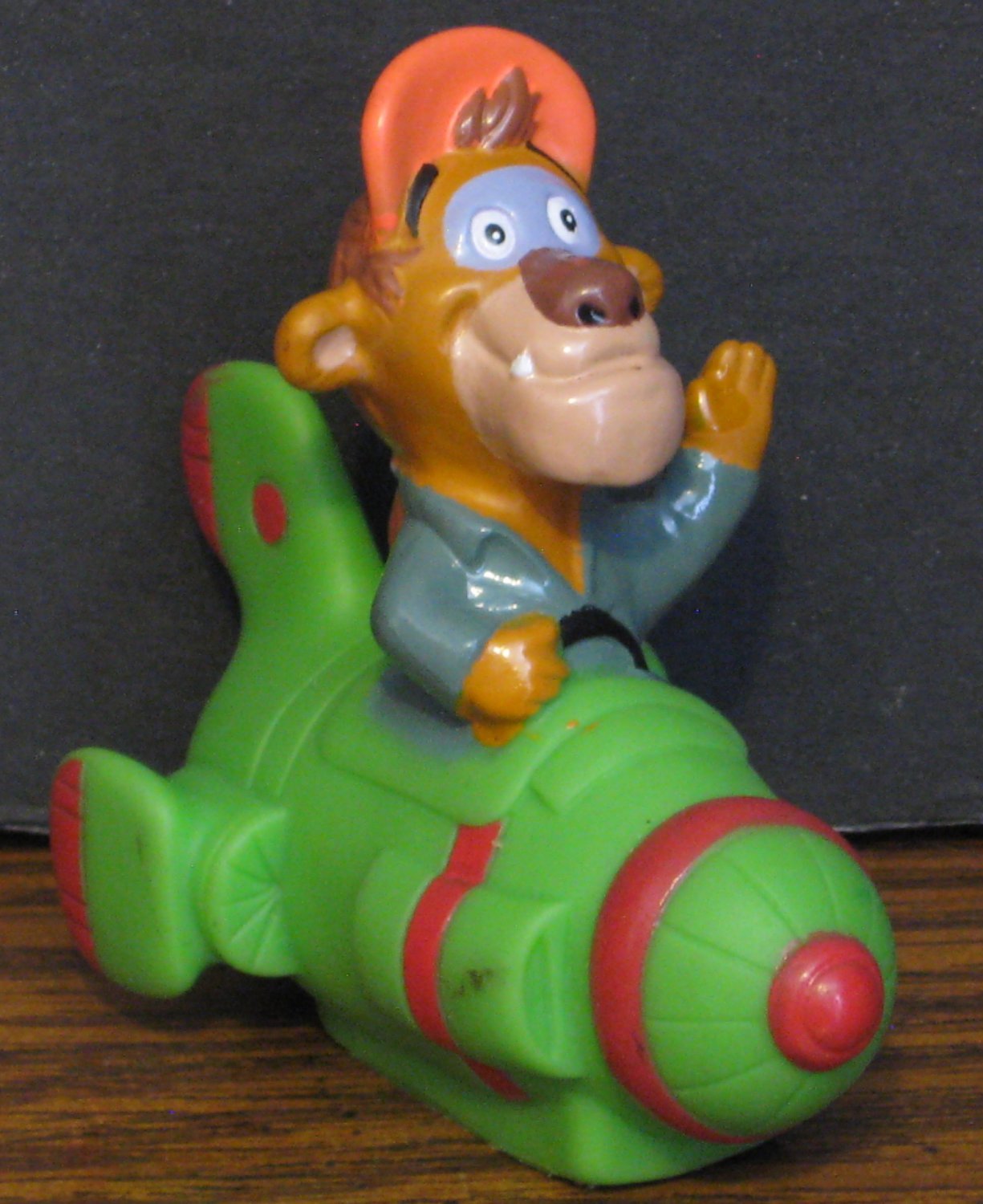 Disney TaleSpin Wildcat Rubbery Plane/Figure Collector Toy - 1990s Vintage