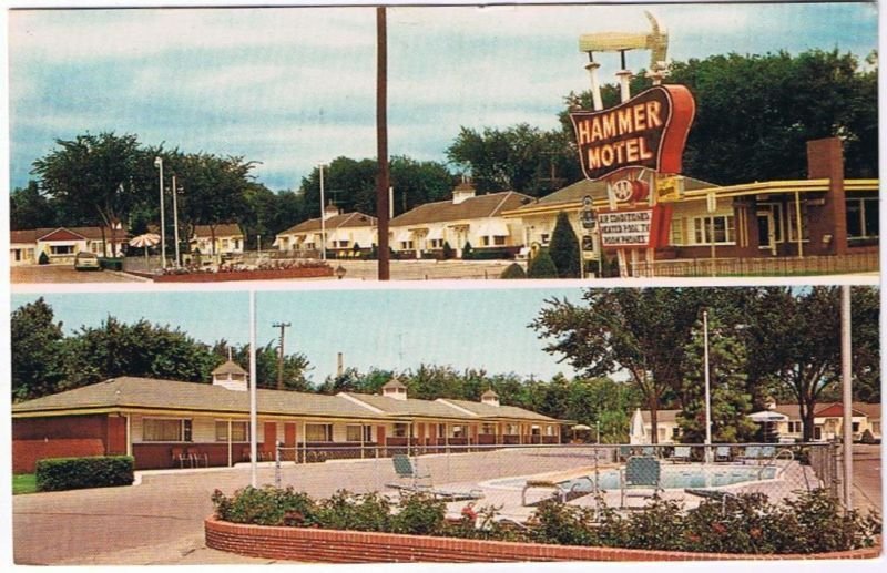 Kearney Nebraska Postcard Hammer Motel Multi View
