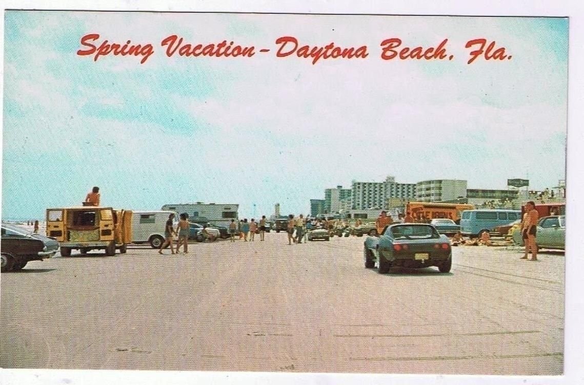 Florida Postcard Daytona Beach Spring Vacation