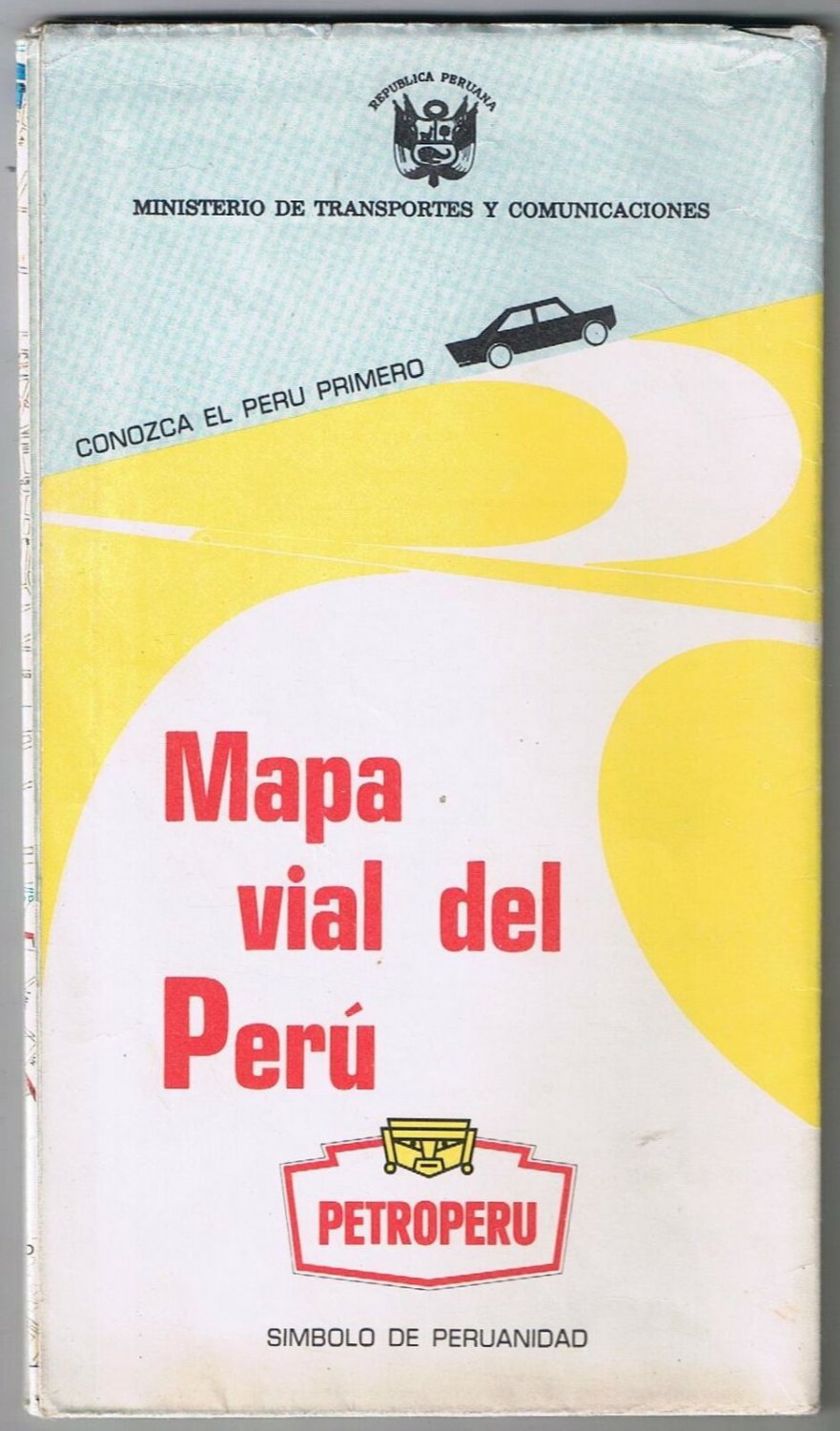 Roadmap Mapa Vial Del Peru Petroperu 1970