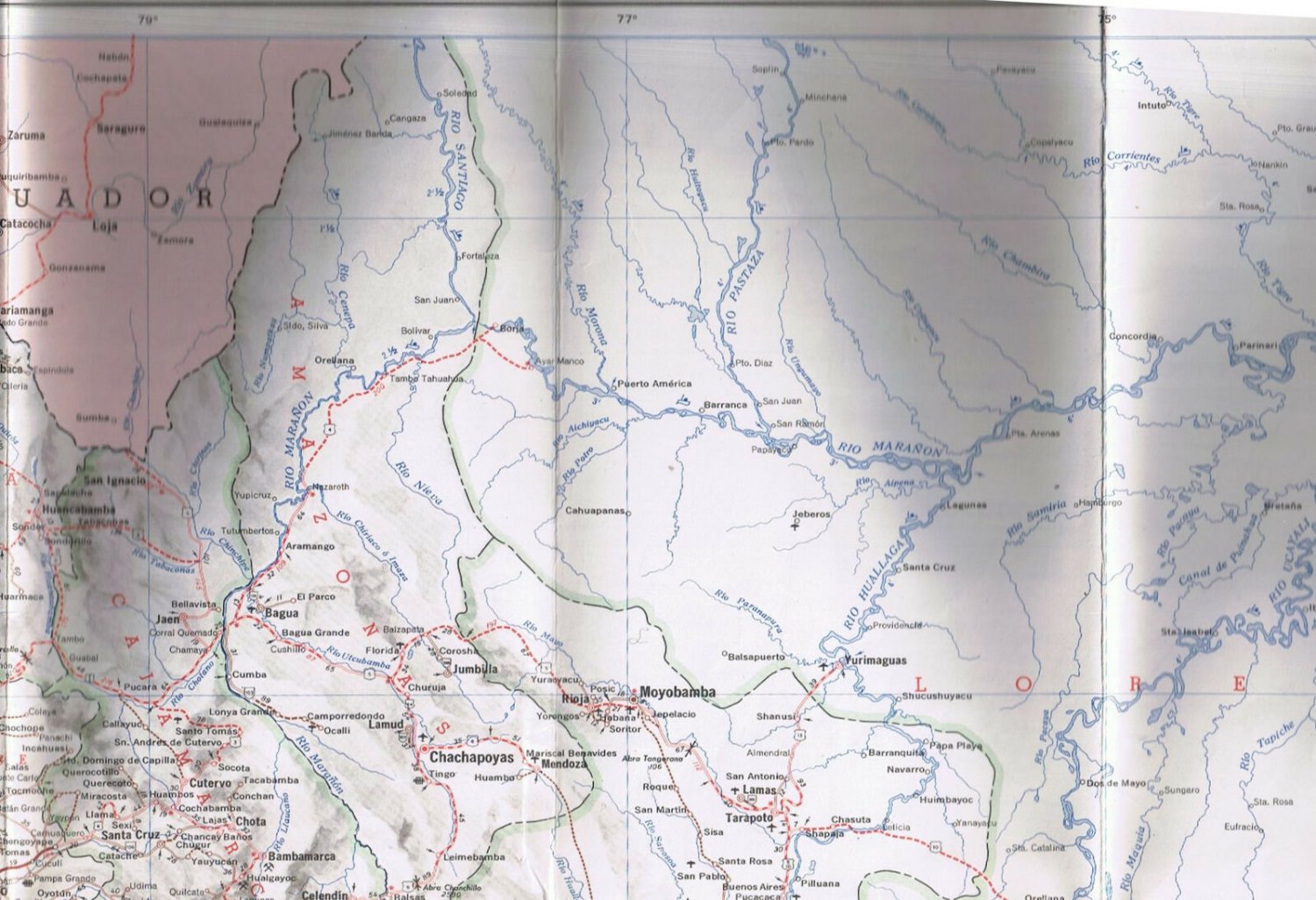 Roadmap Mapa Vial Del Peru Petroperu 1970