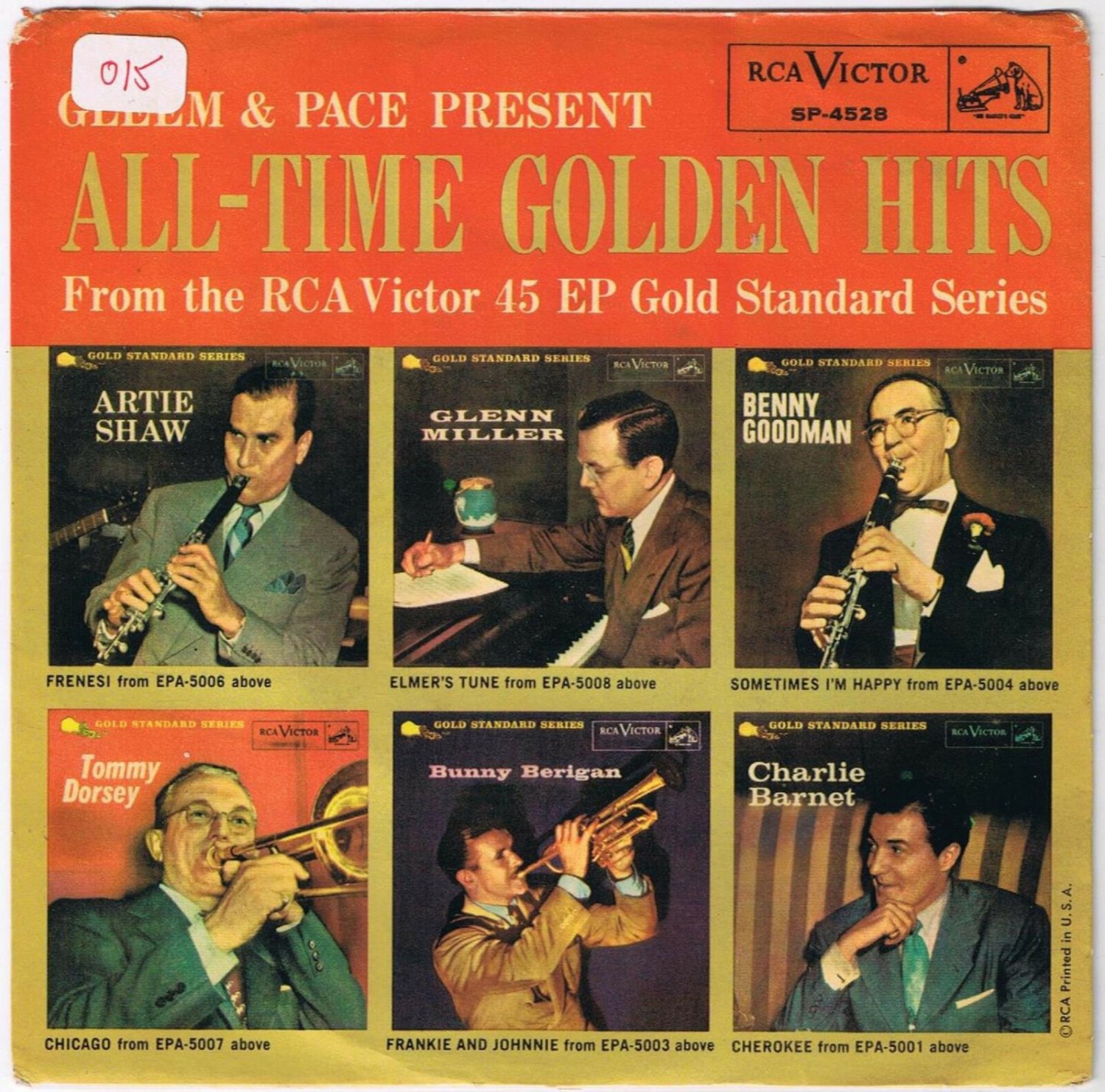 All Time Golden Hits 45 rpm Shaw Miller Goodman Dorsey Berigan Barnet