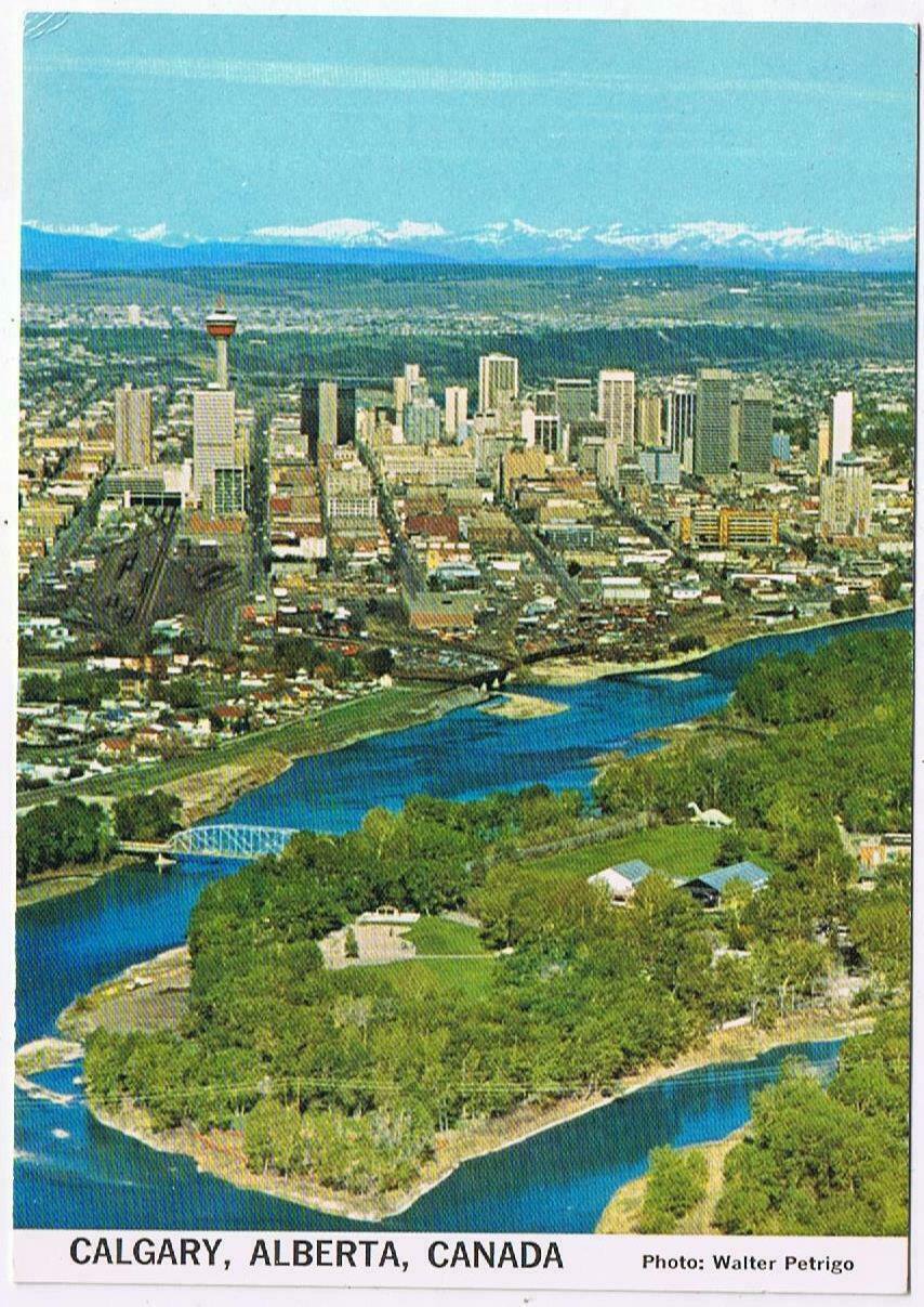 Alberta Postcard Calgary From Calgary Zoo To Rocky Mountains