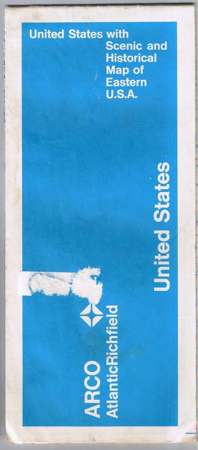 Roadmap ARCO 1970 United States With Scenic & Historical Map Eastern USA