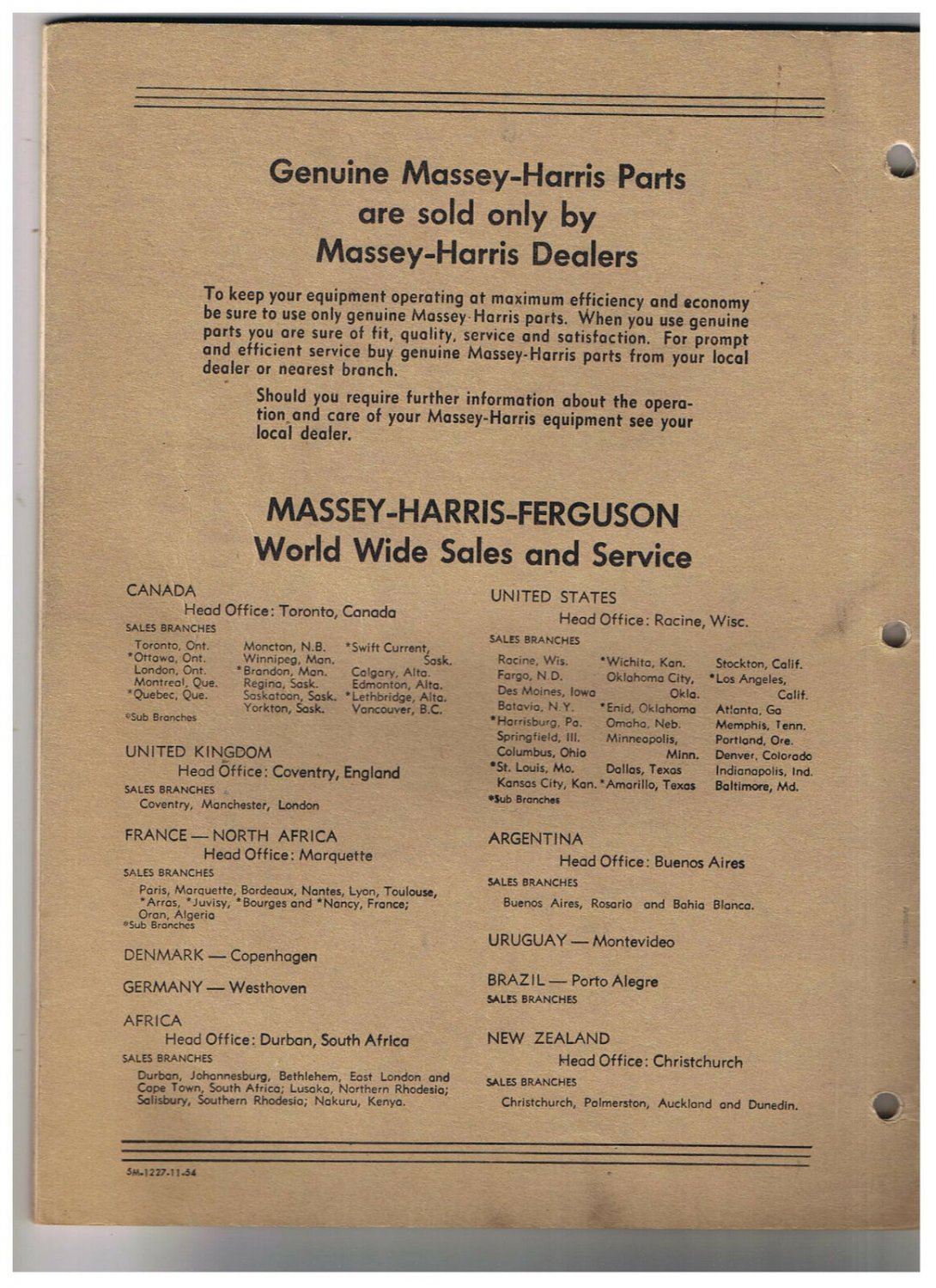 Massey Harris No 509 One Way Disc & Disc Seeder Illustrated Repair ...