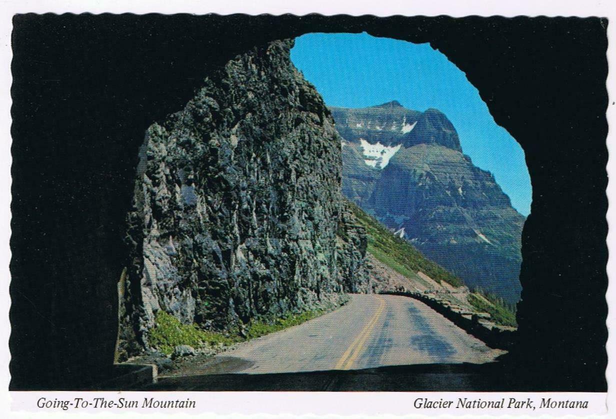 Montana Postcard Glacier National Park Going To The Sun Mountain