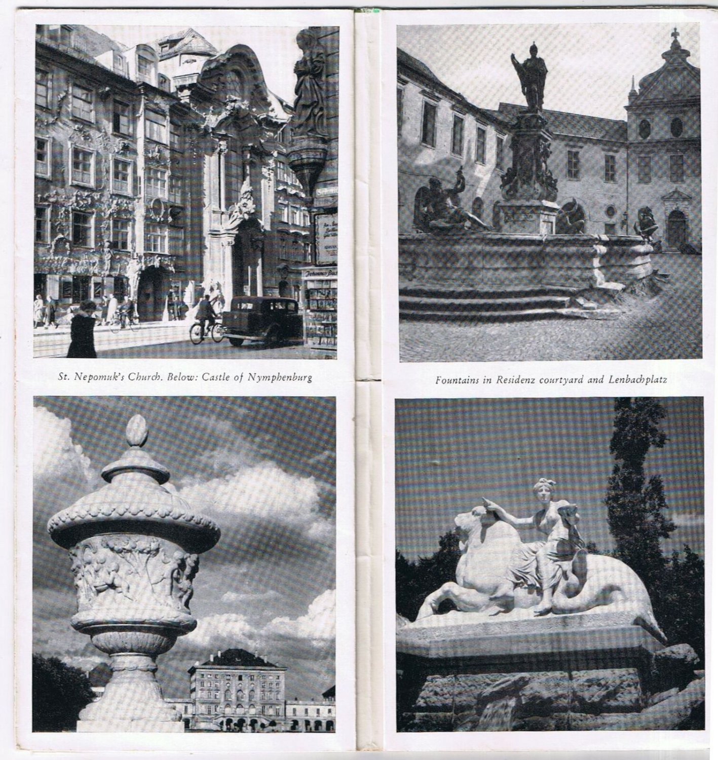 Munich Germany Travel Brochure Map English Edition 1954