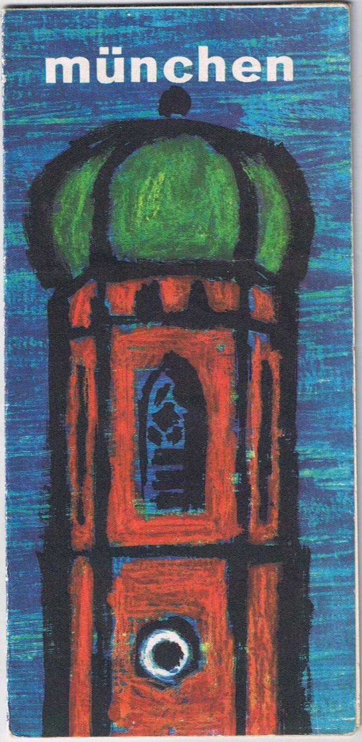 Munich Germany Travel Brochure Map 1961