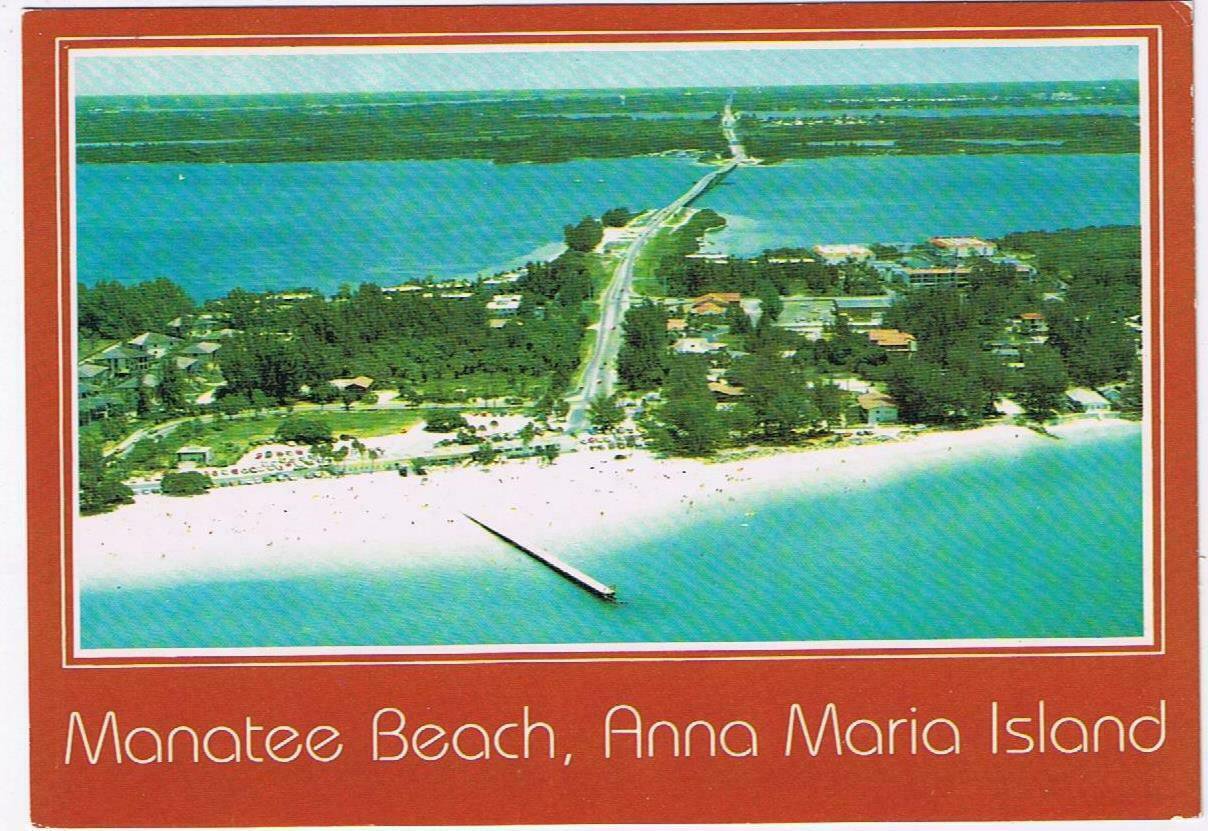 Florida Postcard Anna Maria Island Manatee Beach
