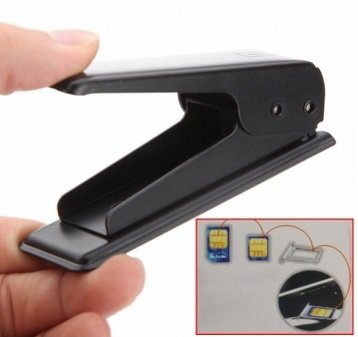 Micro Sim Card Cutter With 4 Adapters For iPhone 4S 4G iPad 3G