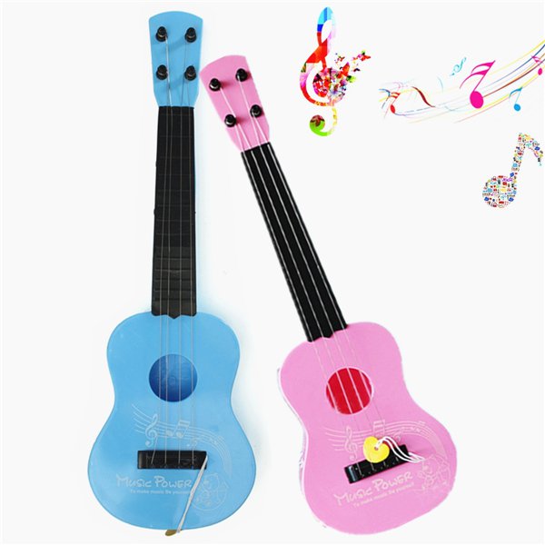 4 String Mini Plastic Acoustic Guitar Kids Musical Toy For Practice