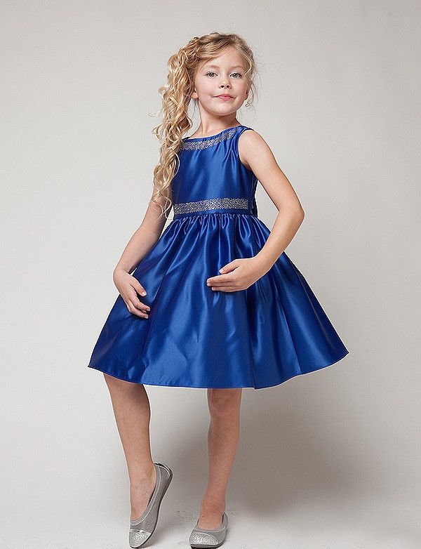 Royal Blue Elegant Fancy Girls Evening Dress Party Dinner Formal ...