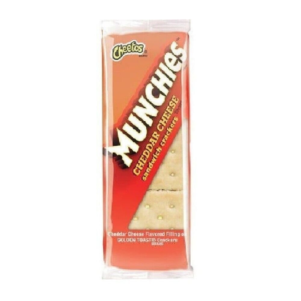 Frito-Lay Cheetos Munchies CHEDDAR CHEESE Sandwich Crackers 32 Packet ...
