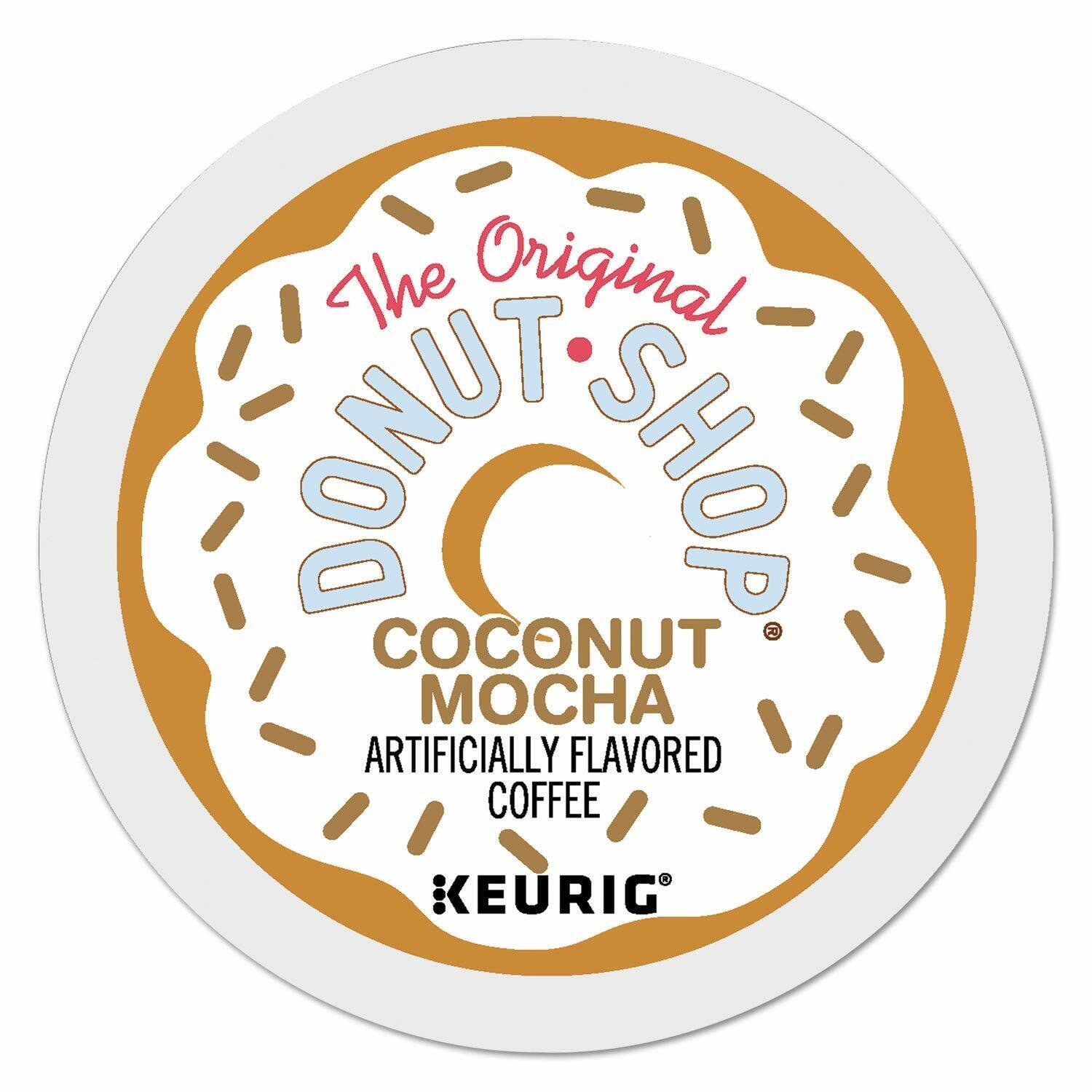 The Original Donut Shop Coffee, Coconut Mocha, 12 K-Cups 4.1 Ounce ...