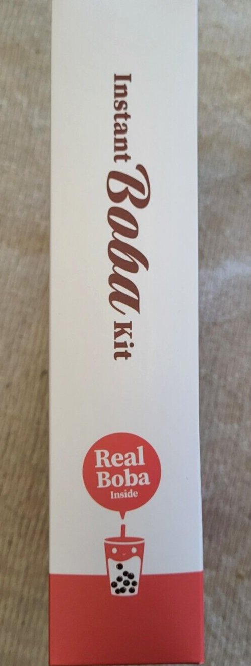 Instant Boba Tea Kit Taiwan BLACK TEA LATTE, 5 Bubble Tapioca Drink w ...