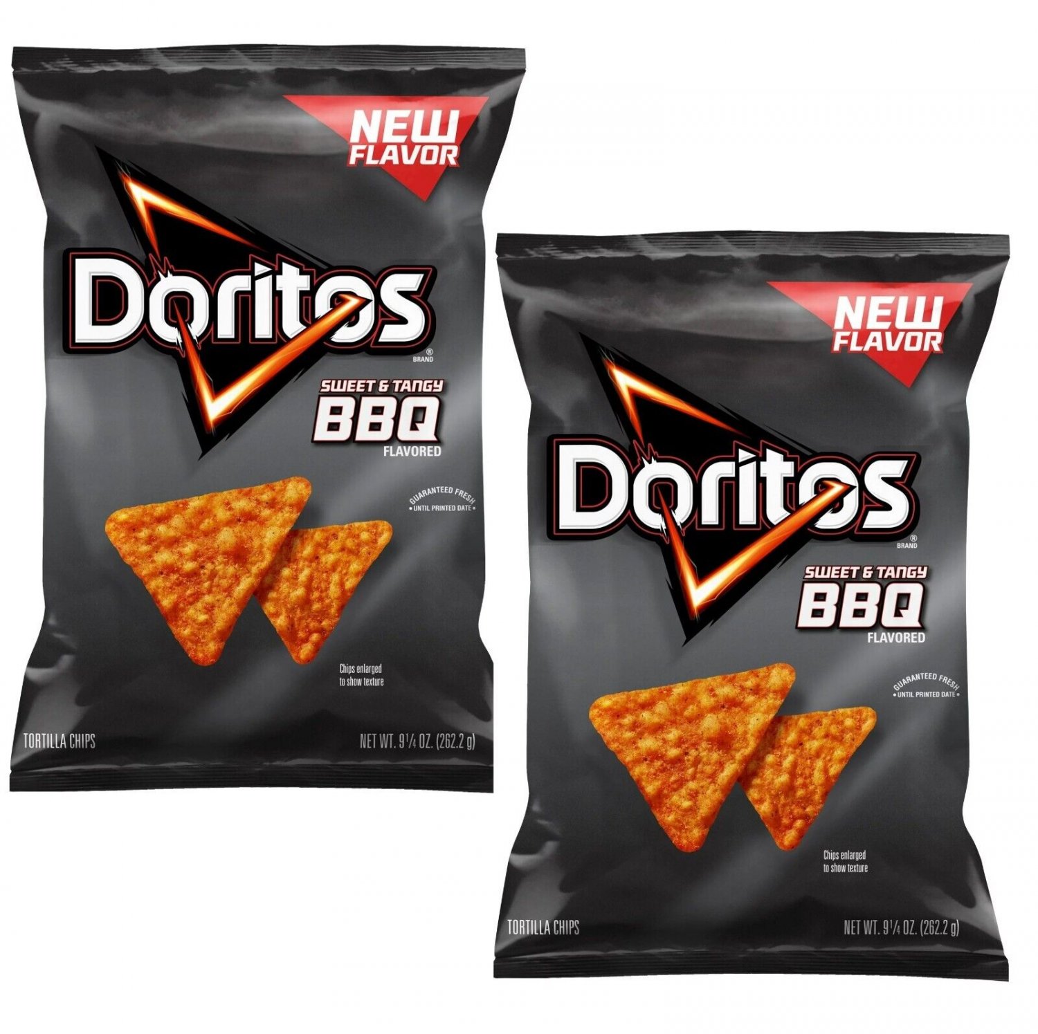 Doritos BBQ SWEET & TANGY Flavor Tortilla Chips 9.25 Bags (2 Bags) NEW ...