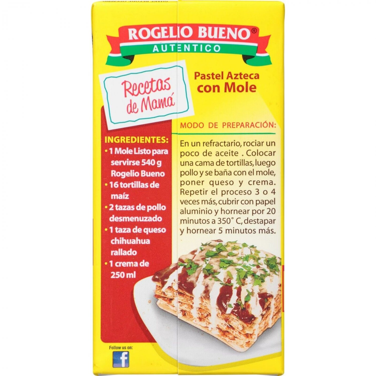 Rogelio Bueno Mole Tetra Pack, Authentic Mole Ready to Serve 19 Oz. (3 ...