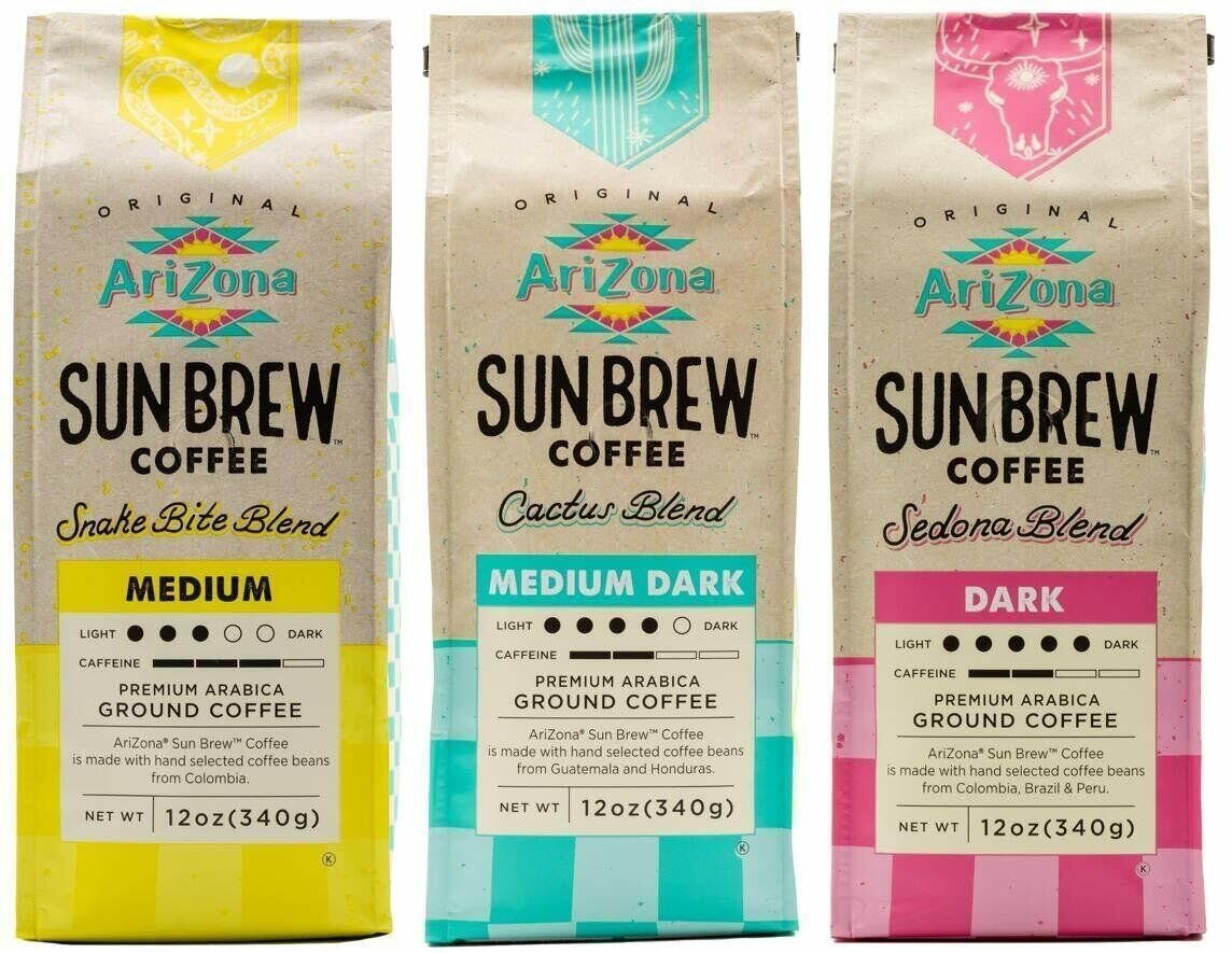 AriZona Sun Brew Coffee: Cactus, Sedona and Snake Bite Blend.... BSB ...