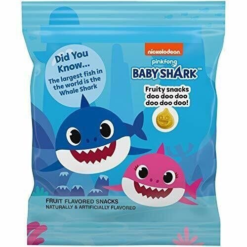 Baby Shark Pinkfong Fruit Snacks, 10 Pouches, 8 oz. box