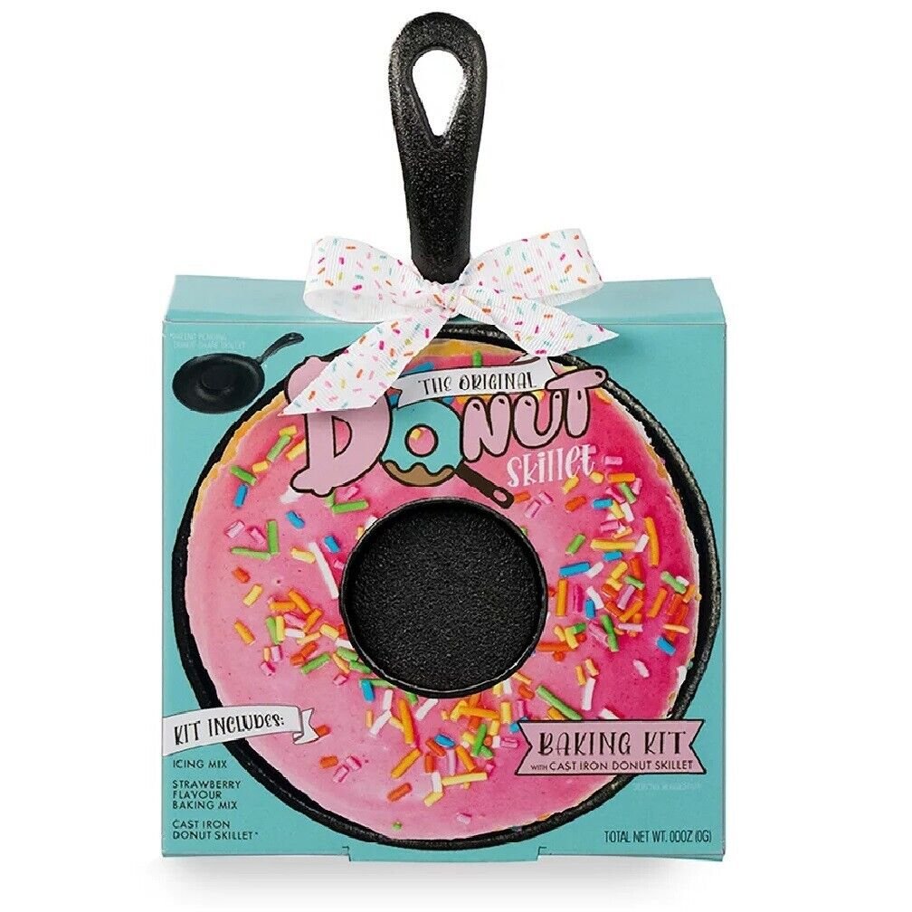 The Original Donut Skillet - Kit Includes: 5.5" Cast Iron, Strawberry ...