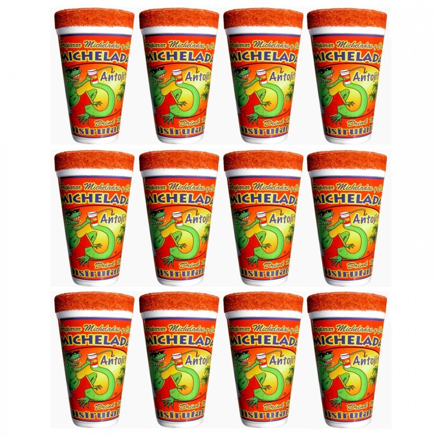 Antojitos ORIGINAL Chelada Micheladas Mix 24oz Cups Ready to Use Drink ...