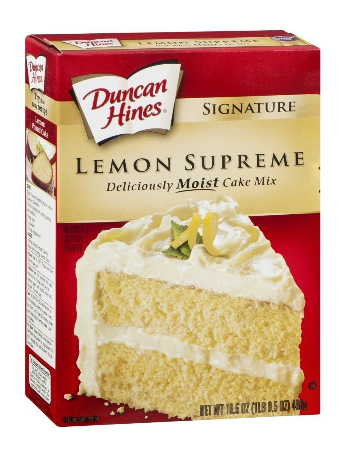 Ducan Hines Signature, Lemon Supreme Cake Mix, 15.25oz Box (Pack of 2)