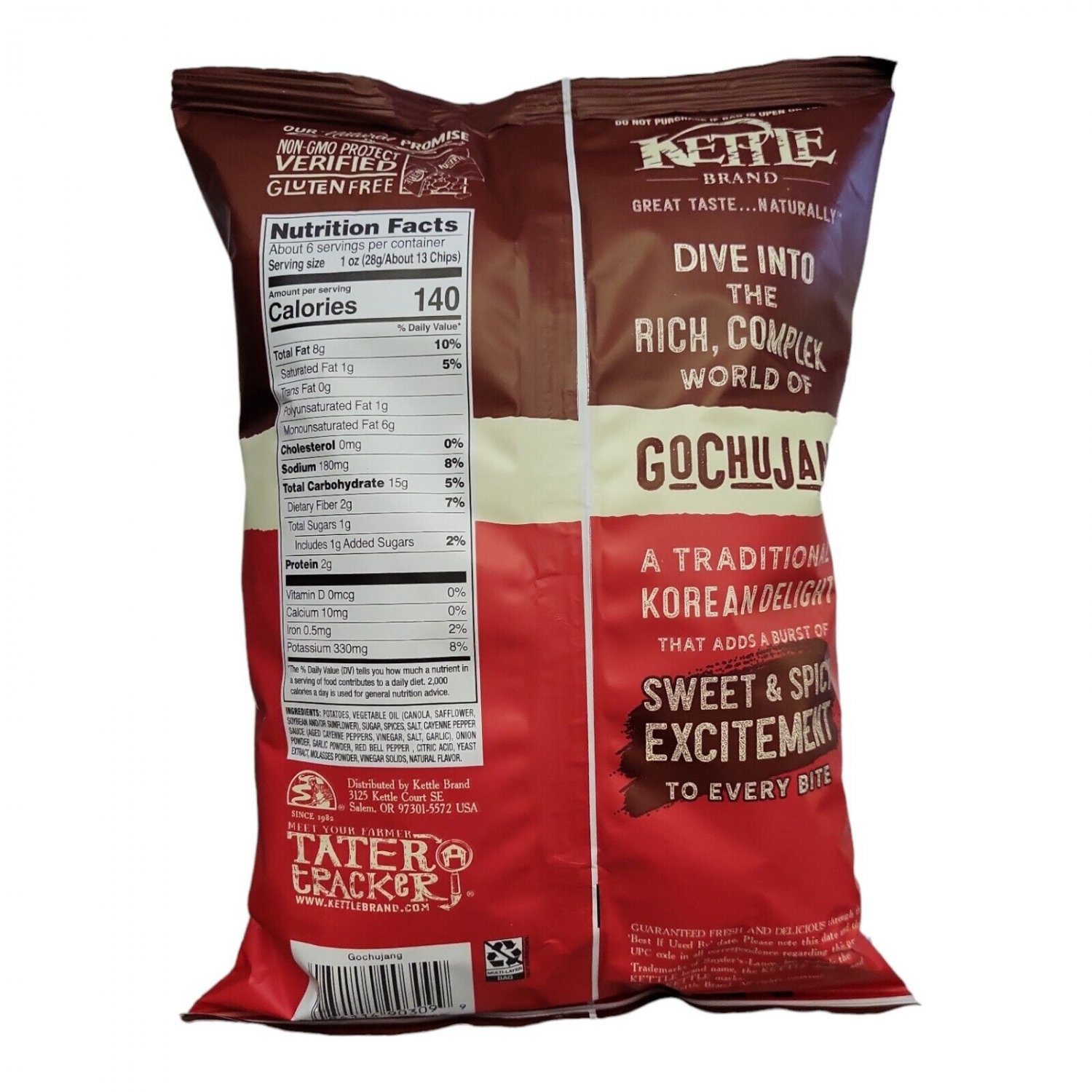 Kettle Brand SWEET & SPICY GOCHUJANG Potato Chips 6.5 Oz Crunchier 2 Pk ...