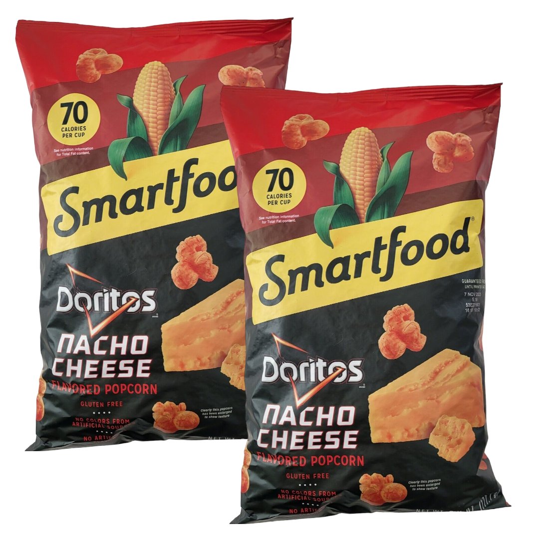Smartfood PopCorn DORITOS NACHO CHEESE 6.25 oz. (2 Bags) LIMITED