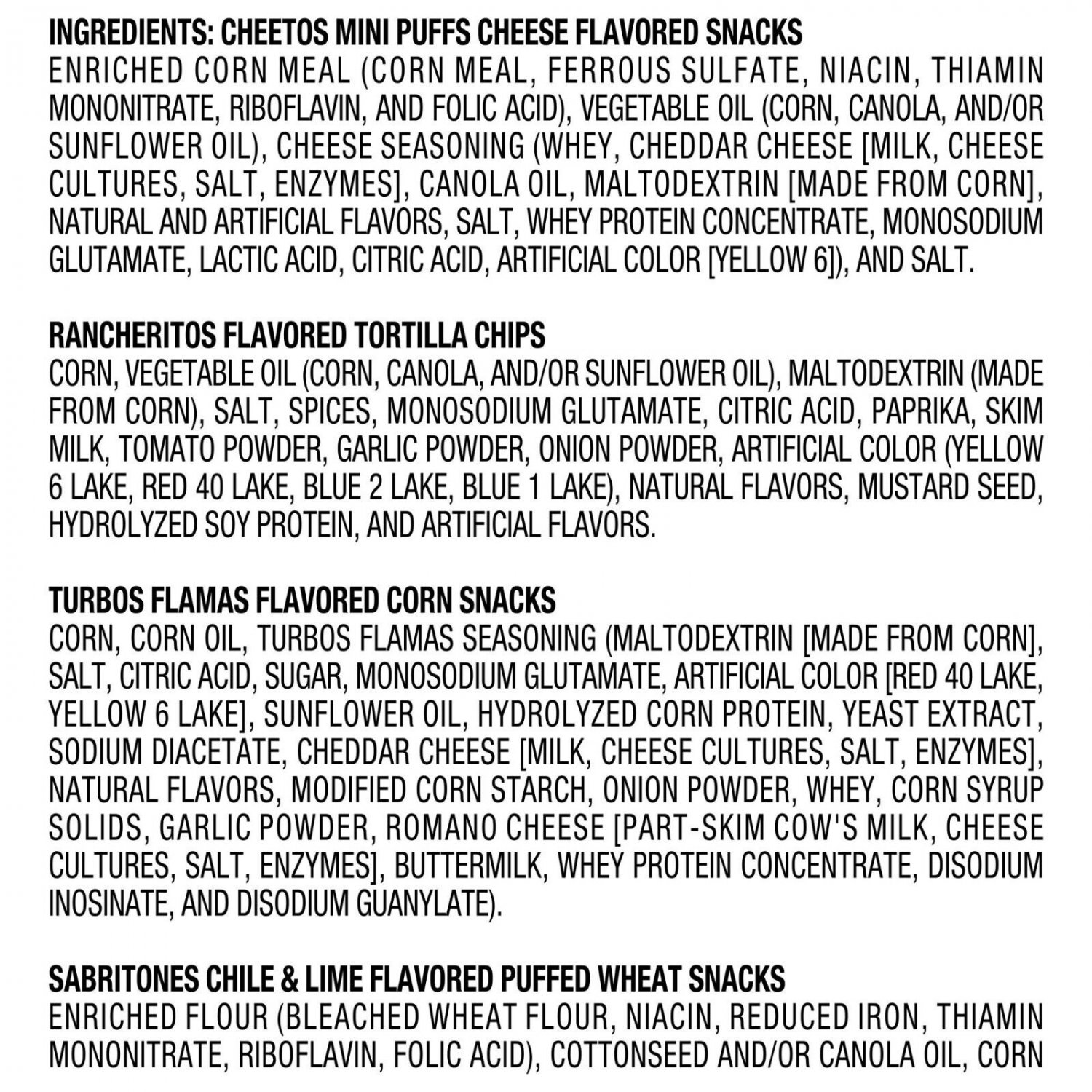 Sabritas FIESTA MIX Snack Mix 6.5oz Bag (Pack of 2)