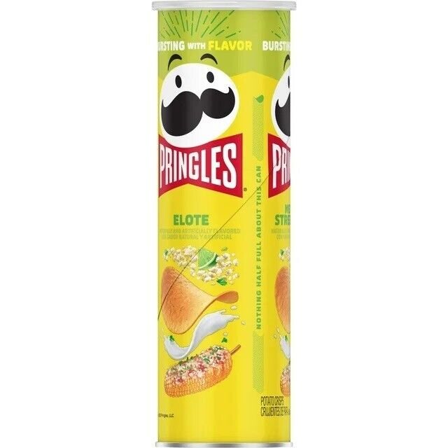 Pringles Mexican Street Corn ELOTE Potato Crisps Chips 5.5 Oz. 2 Cans ...