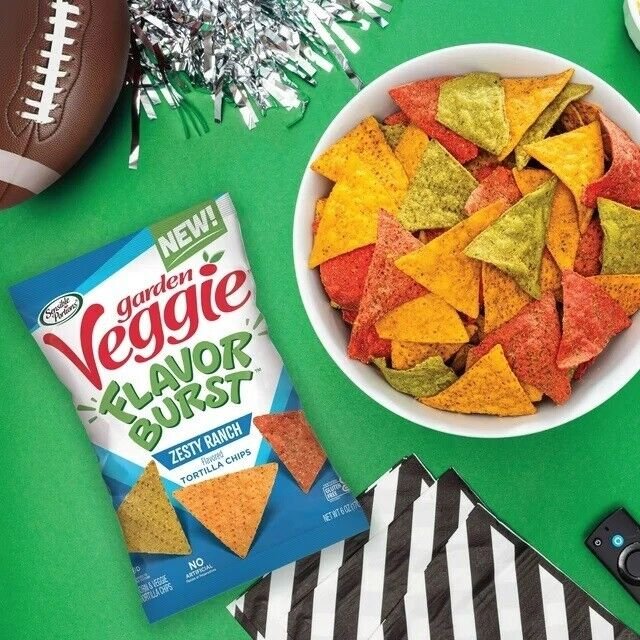 Sensible Portions GARDEN VEGGIE BURST ZESTY RANCH Tortilla Chips, 12 oz ...