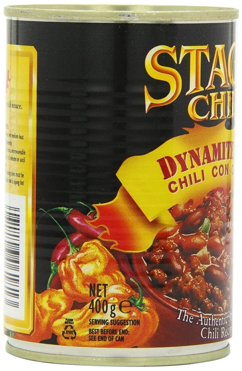 Stagg Chili Con Carne Beef DYNAMITE HOT With Beans Habanero Pepper 6 ...